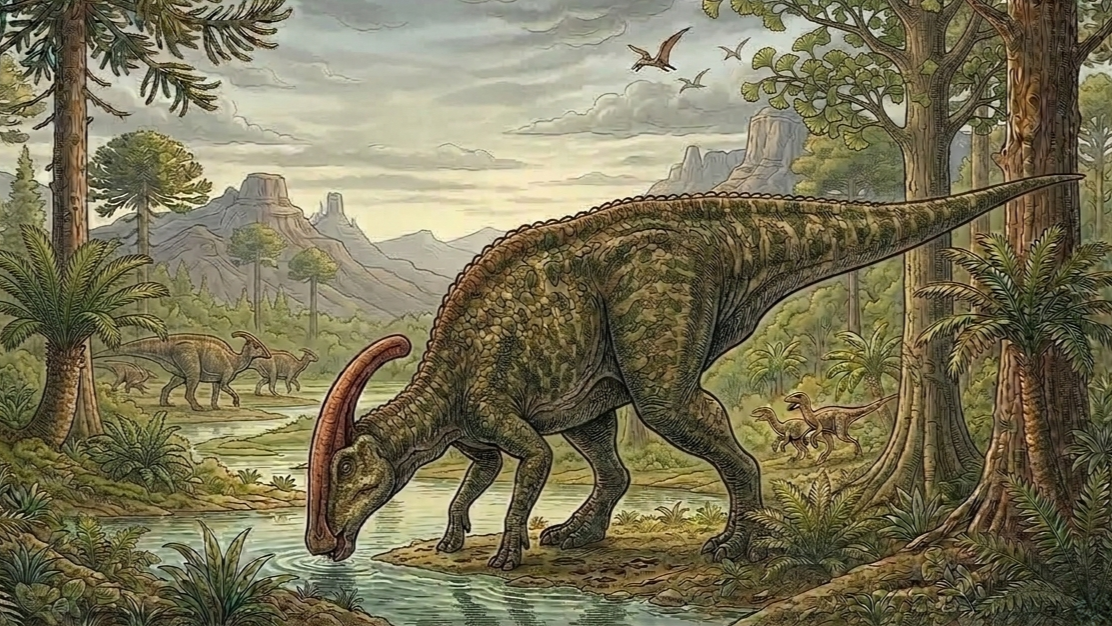 Parasaurolophus - CRETACEOUS CHRIS